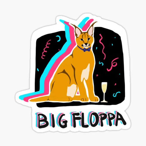 "Big Floppa (4)" Sticker by SnazzyStockssds | Redbubble