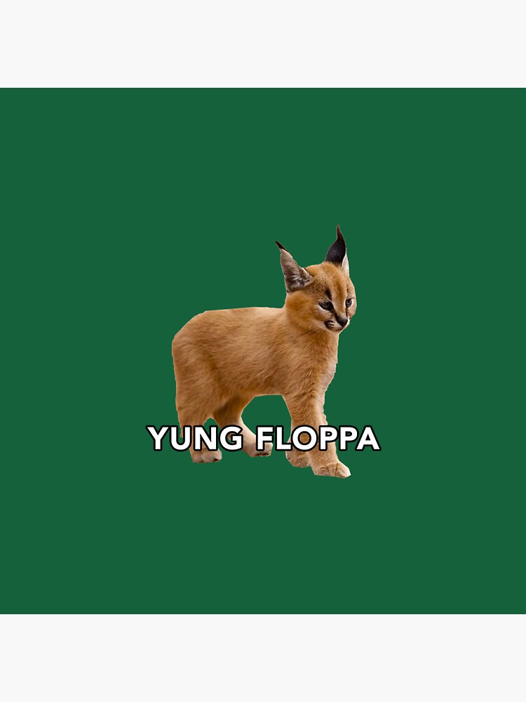 "Yung Floppa peeker meme peeking Big lil floppa baby caracal " Pin by ...