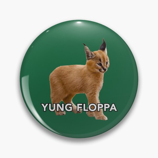 "Yung Floppa peeker meme peeking Big lil floppa baby caracal " Pin by ...