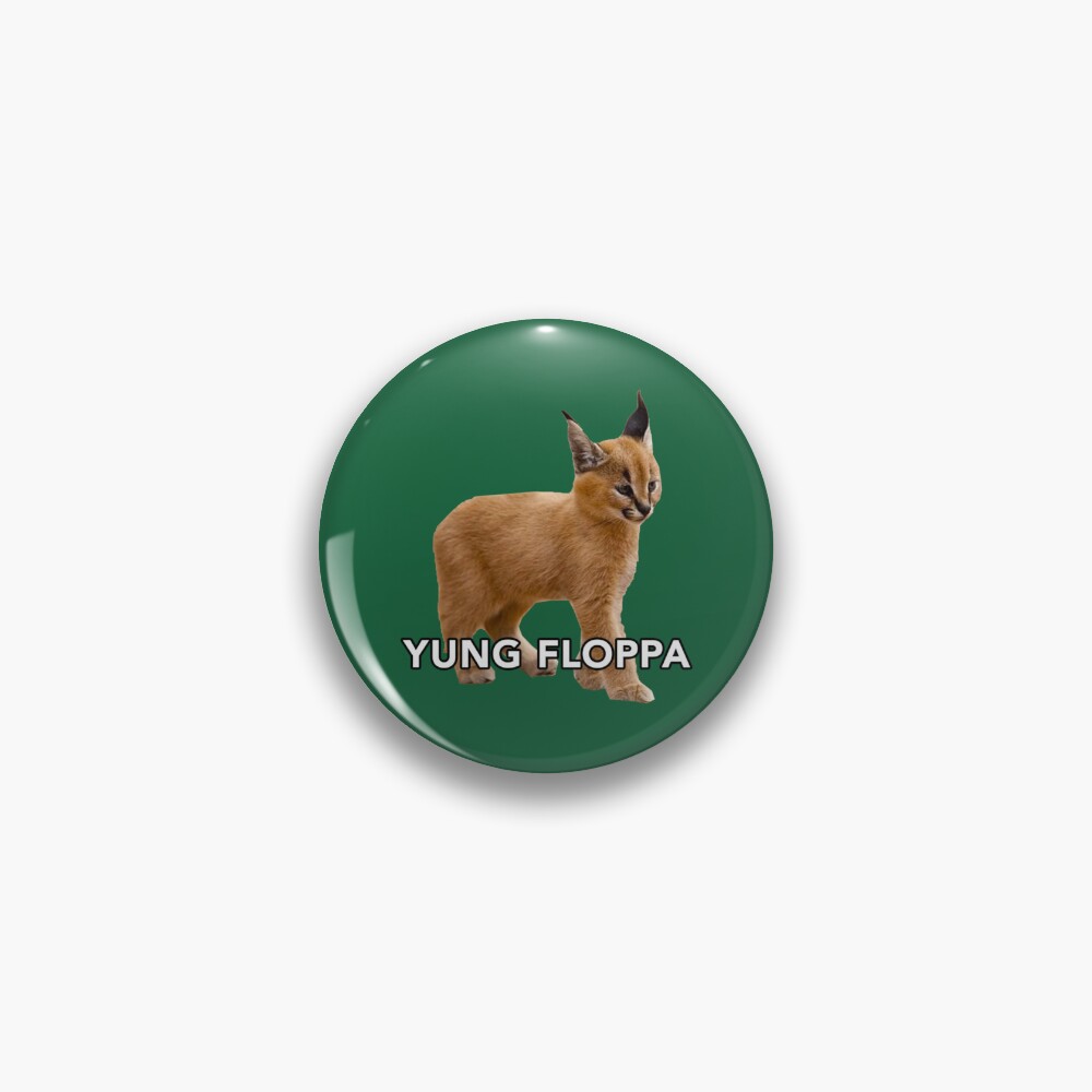 "Yung Floppa peeker meme peeking Big lil floppa baby caracal " Pin by ...