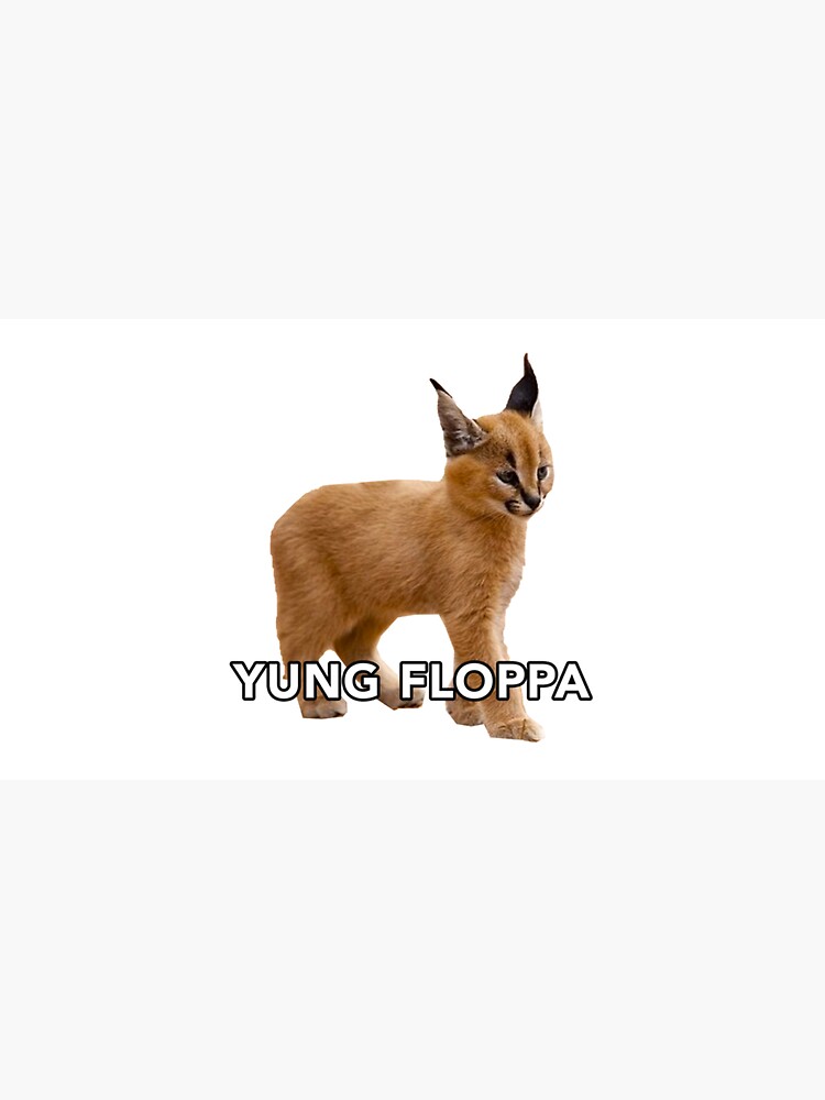 "Yung Floppa peeker meme peeking Big lil floppa baby caracal " Cap by ...