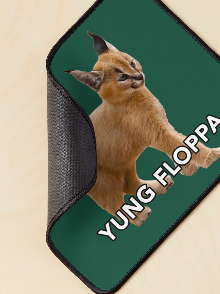 "Yung Floppa peeker meme peeking Big lil floppa baby caracal " Mouse ...
