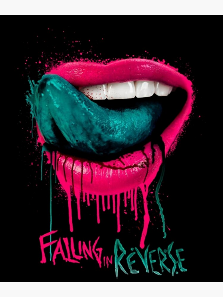 Póster «lápiz labial rosa cayendo al revés el resto regalo para ...