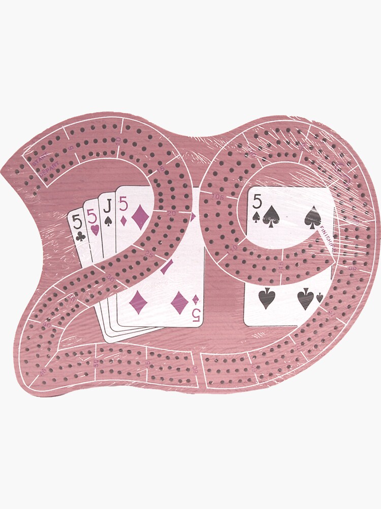 Cribbage Board 29 Sticker Sticker By Fedehomy Redbubble