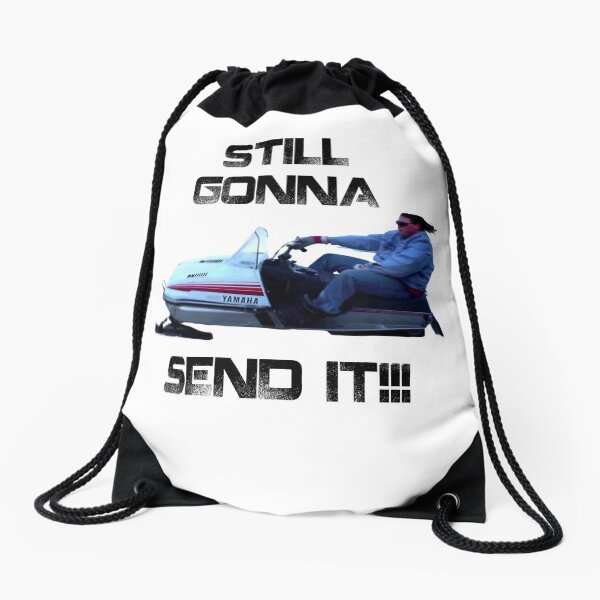 "Still Gonna Send It Larry Enticer Meme Tee Shirt" Drawstring Bag for ...