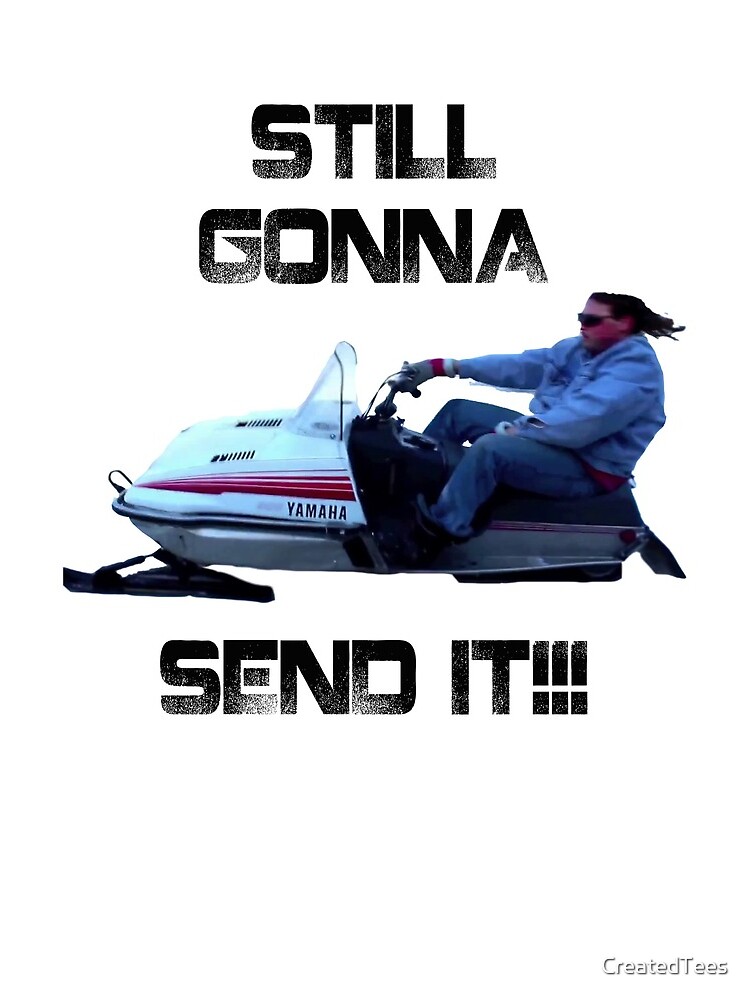 "Still Gonna Send It Larry Enticer Meme Tee Shirt" Drawstring Bag for ...