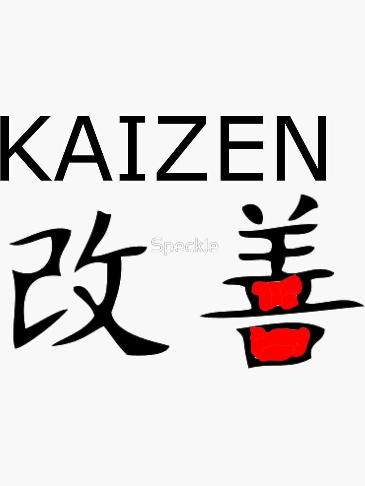 "Kaizen" Sticker by Speckle | Redbubble