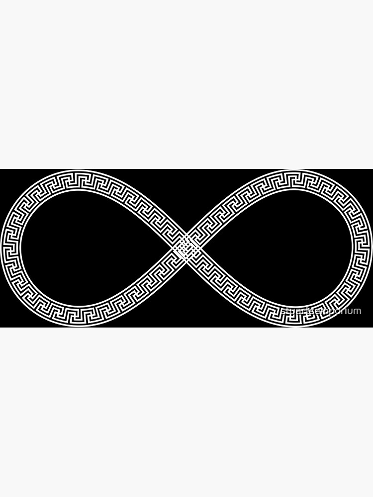 "Meander Greek Infinity Symbol Mystic Mobius Strip" Poster for Sale by ...