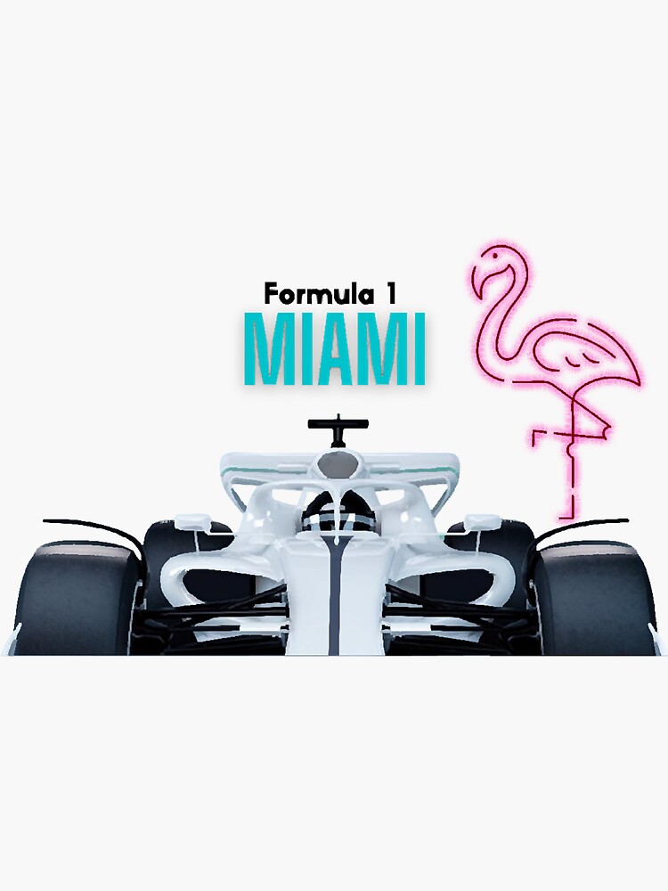 "Formula 1 Miami circuit 2022 " Sticker by RONALDLMALCOM | Redbubble