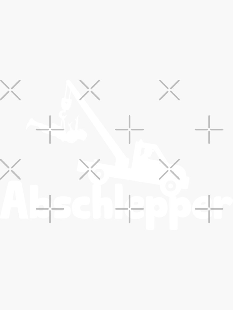 "Tow truck on duty, towing women" Sticker by Nordwind | Redbubble