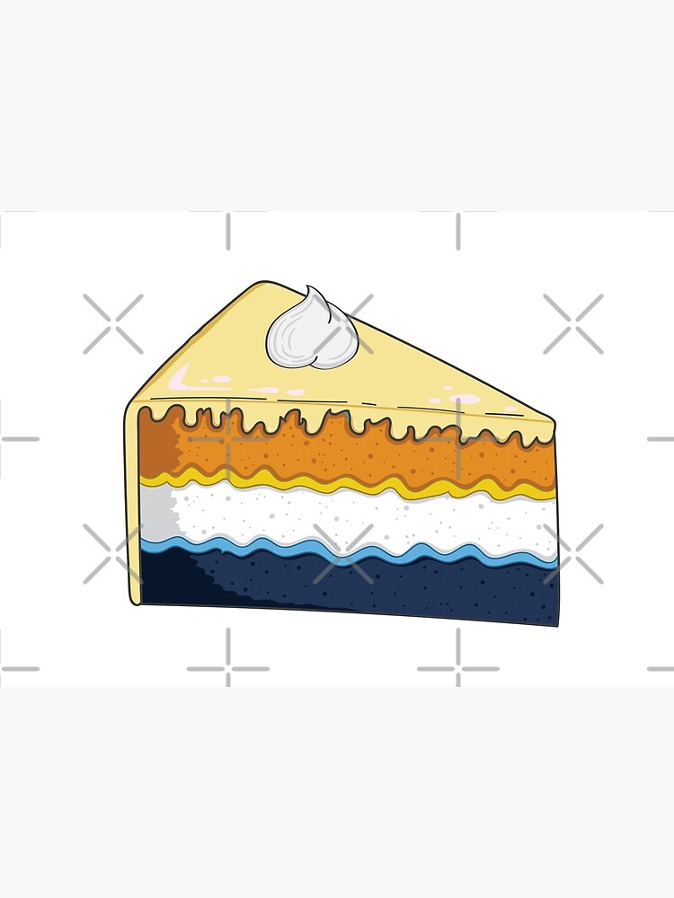 "Aro Ace Pride Cake - Aromantic Asexual Pride Flag Colours" Art Print ...