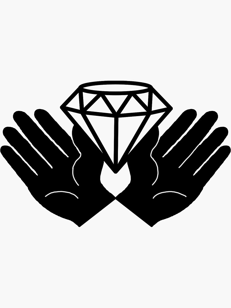 "Diamond Hands WSB - GME - AMC - Trading Logo" Sticker by ...