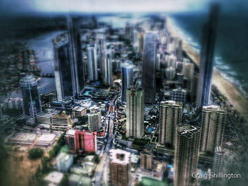 "Apocalyptic Surfers Paradise - Tilt Shift" by Craig Shillington ...