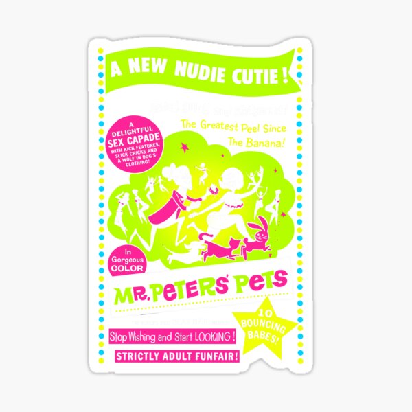 "MR PETERS PETS" Sticker for Sale by shnooks | Redbubble