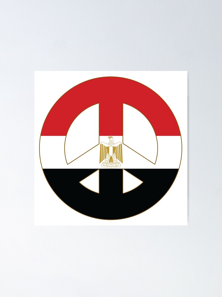 "Egyptian Peace Symbol" Poster by wickedcartoons | Redbubble