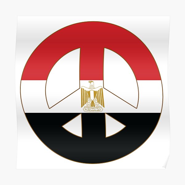 "Egyptian Peace Symbol" Poster by wickedcartoons | Redbubble