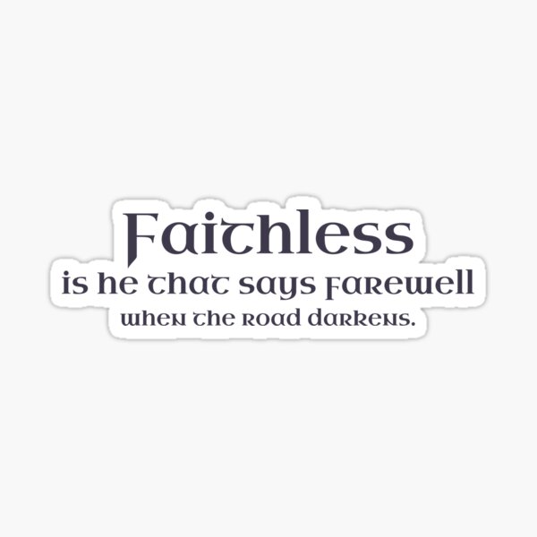 "Faithless." Sticker by inkset | Redbubble