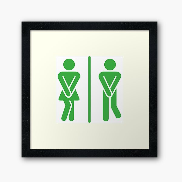 "Green Men, Women Restroom Sign, Bathroom Sign, Toilet Sign, Wc Sign ...