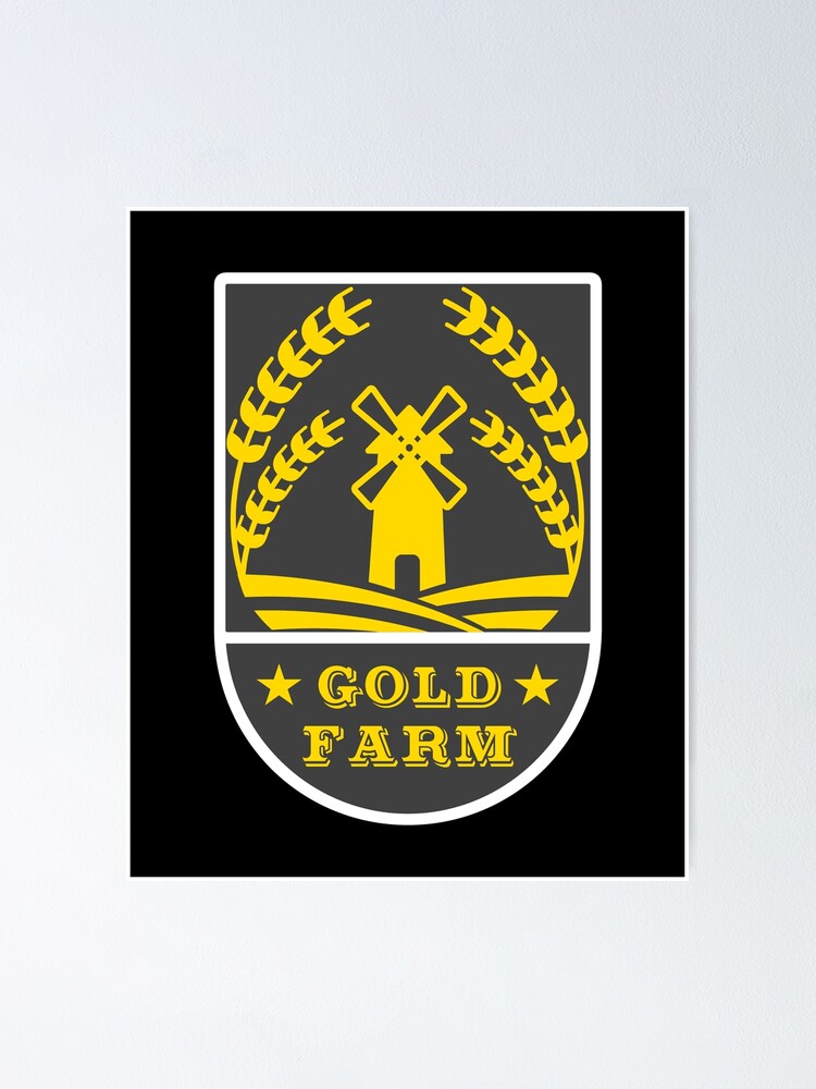 "Gold Farm / Farmhouse / Farmers / Farm" Poster for Sale by Happy-Work ...