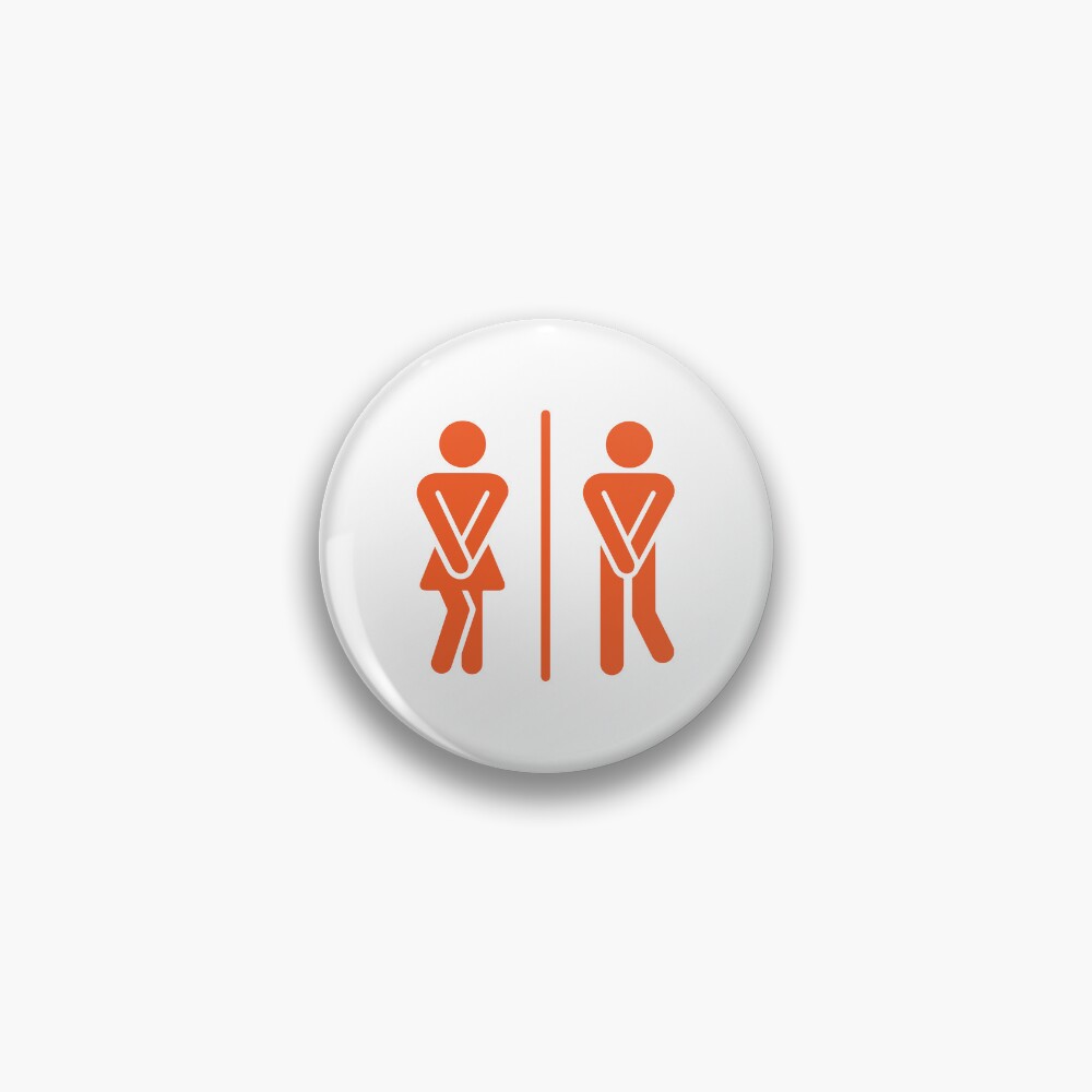 "Orange Men, Women Restroom Sign, Bathroom Sign, Toilet Sign, Wc Sign ...