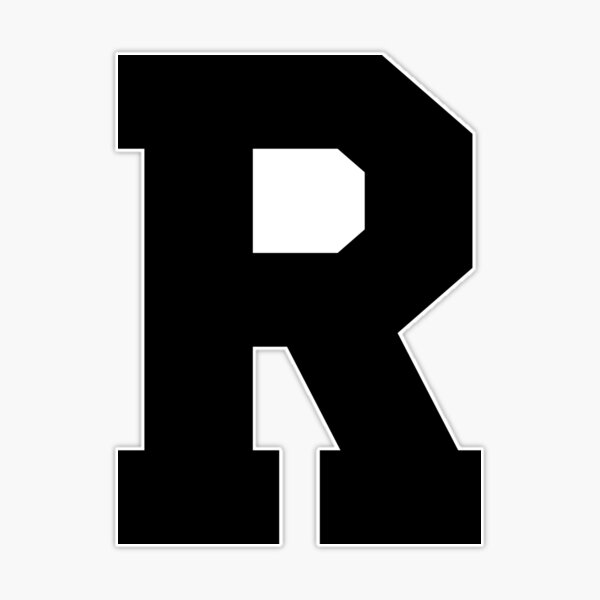 La Letra R En Negro