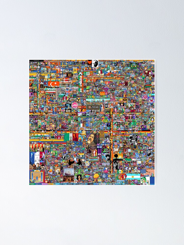 "8K R Place 2022 Atlas Final Image" Poster by fomodesigns | Redbubble