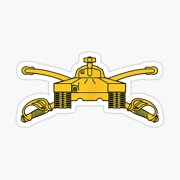 "Army Armor Branch Shirt U.S. Military Tanker Insignia Tee" Sticker by ...