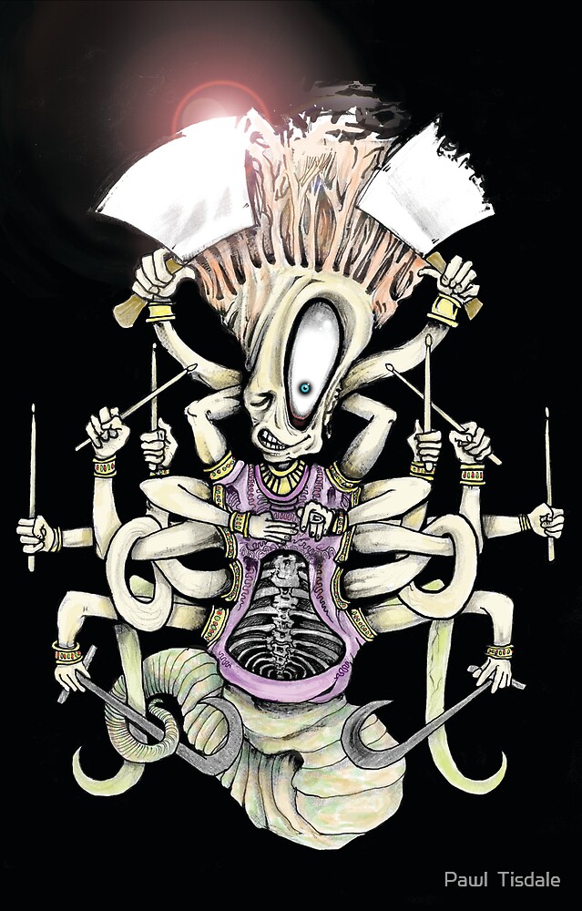 "Sam the Butcher-Drummer Design" by Pawl Tisdale | Redbubble