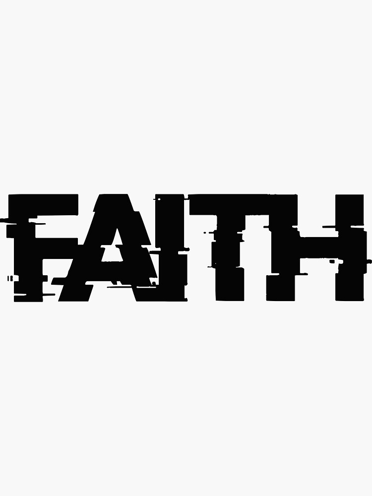 "Faith written Baseball Caps Faith Text Caps " Sticker by halasalameh ...