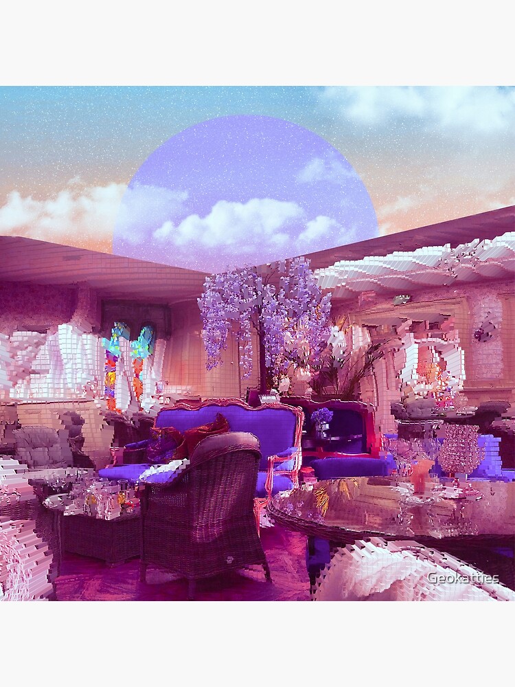 "Afternoon tea at The Glitch Cafe" Poster by Geokatties | Redbubble