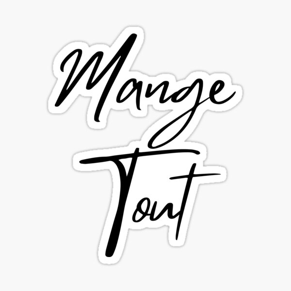 "Mange Tout" Sticker by ClassyGeek1 | Redbubble