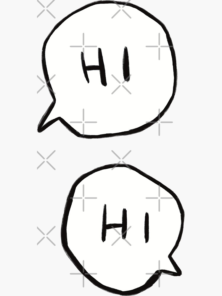 "Hi. Hi. - Heartstopper" Sticker by lusanfelice | Redbubble