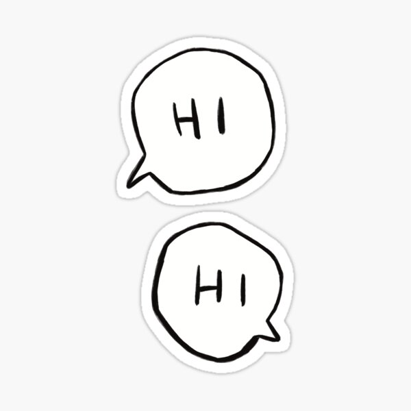 "Hi. Hi. - Heartstopper" Sticker by lusanfelice | Redbubble