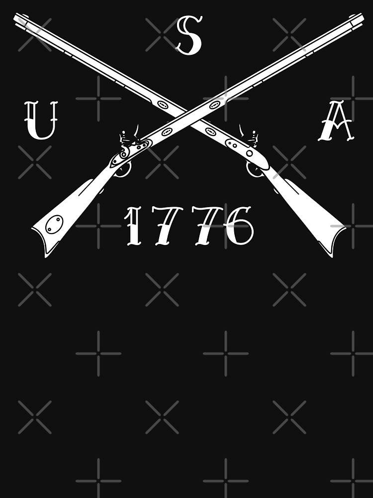 "Flintlock Muzzleloader USA 1776" Essential T-Shirt for Sale by ...