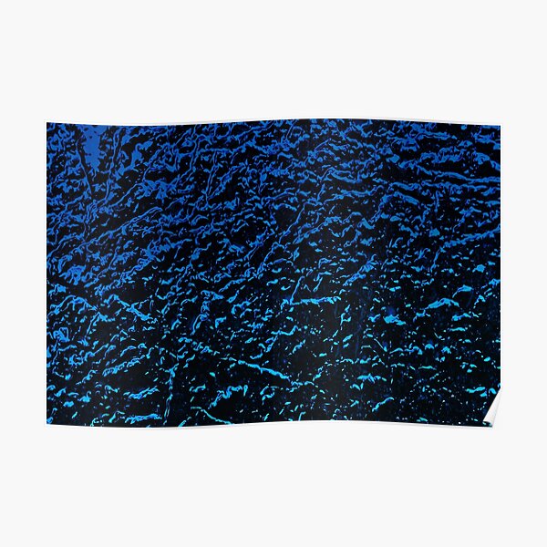"Blue black" Poster for Sale by Zip-Zup | Redbubble