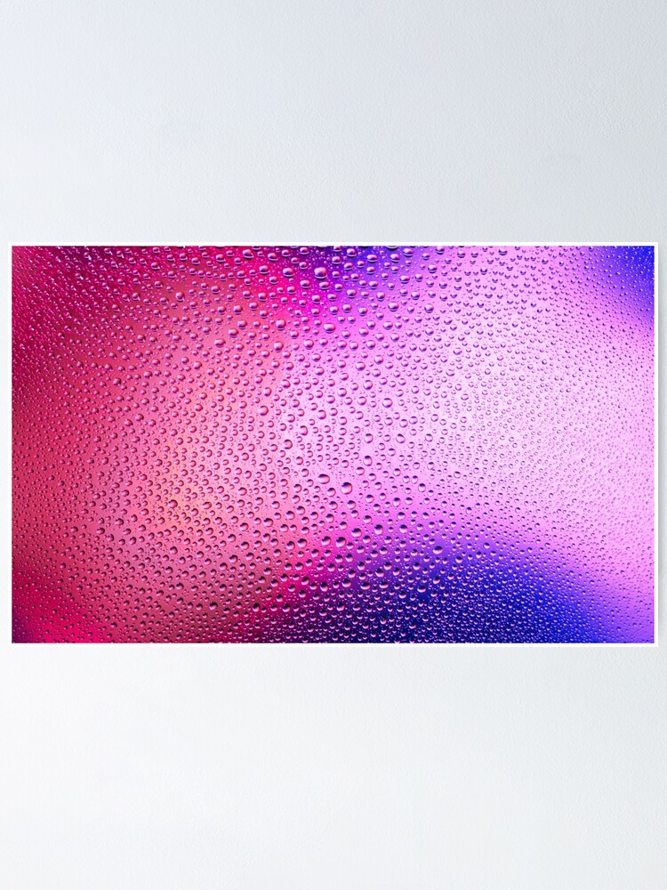 "Pink raindrops" Poster for Sale by Zip-Zup | Redbubble