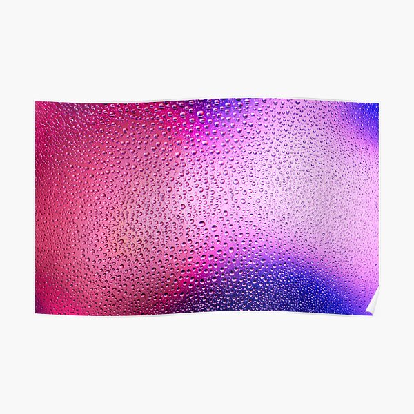 "Pink raindrops" Poster for Sale by Zip-Zup | Redbubble