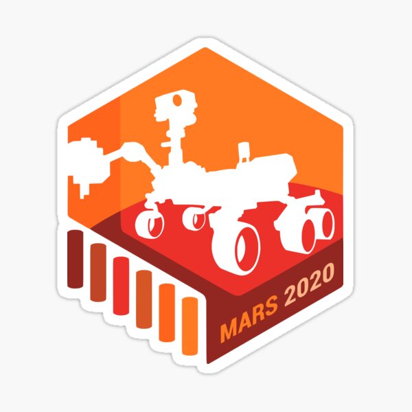 "Mars 2020 Perseverance Rover" Sticker for Sale by arthook | Redbubble