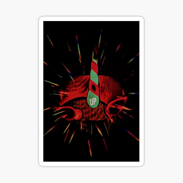 "BEAM ME UP" Sticker by Bugeyedart | Redbubble