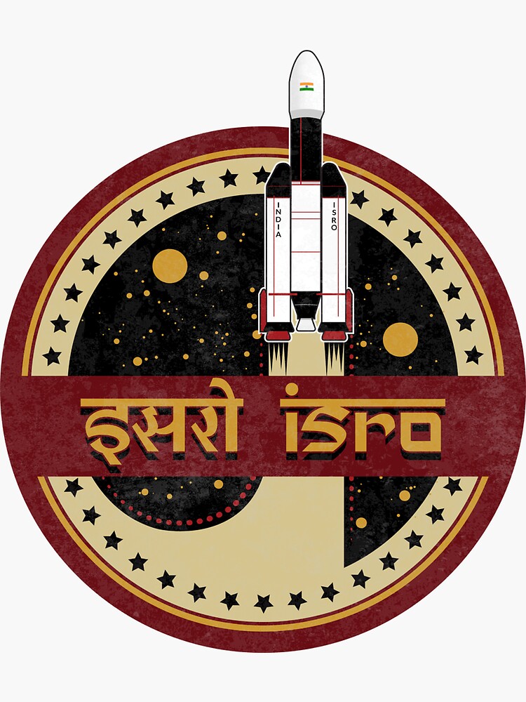 "ISRO - Vintage emblem" Sticker for Sale by arthook | Redbubble