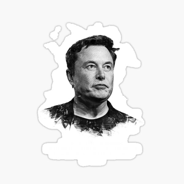 "Elon Musk Art" Sticker by BufFord71 | Redbubble