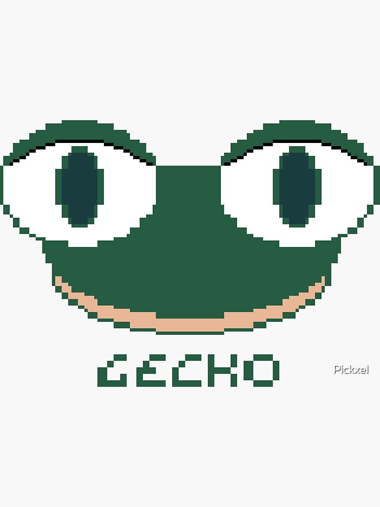 "Pixel Gecko" Sticker by Pickxel | Redbubble