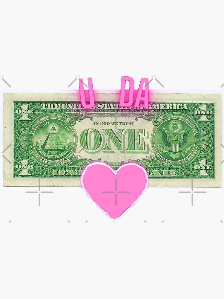 "U Da One" Sticker for Sale by Rokisha | Redbubble