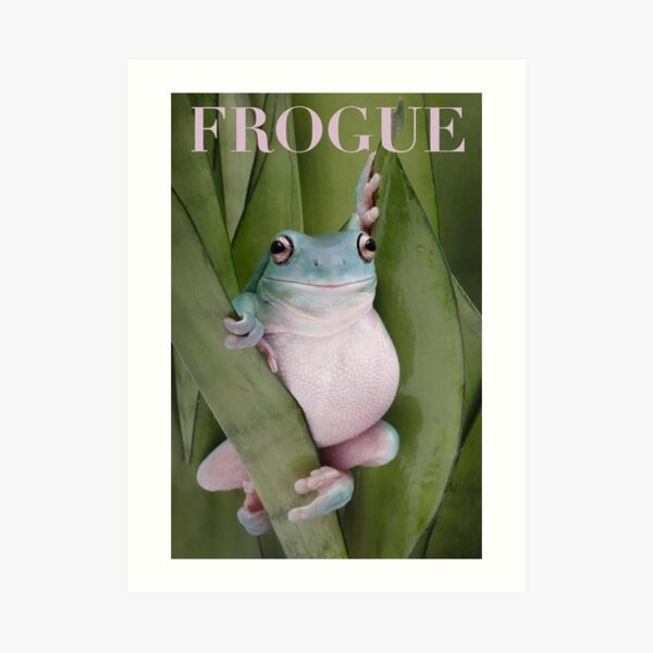 "HD Frogue Internet Meme Frog Fashion" Art Print for Sale by ...