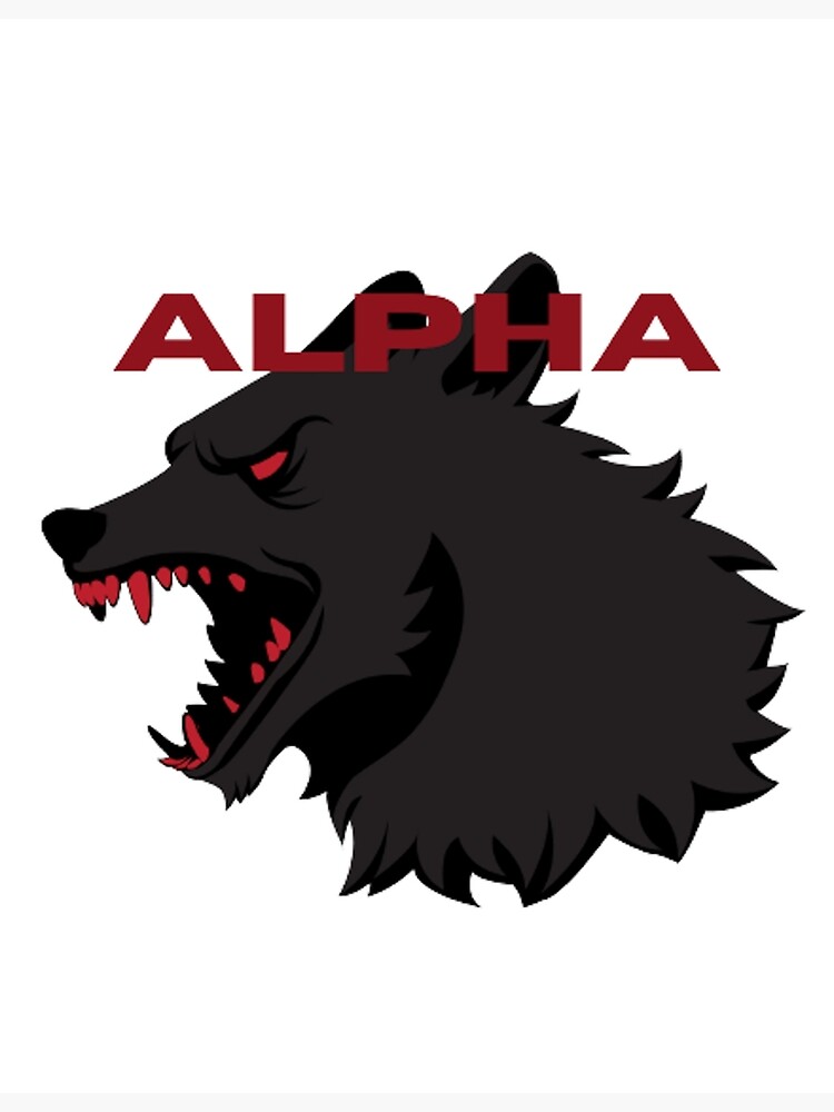 "Savage Alpha Wolf Face" Photographic Print for Sale by AbildtrupArt ...