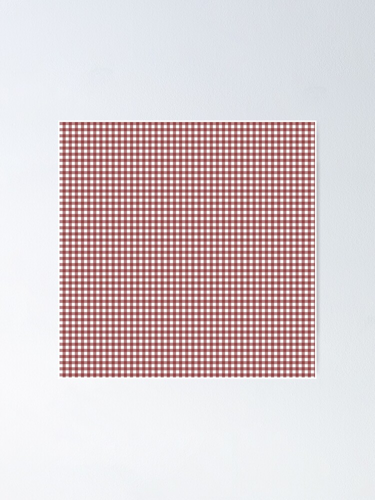 "Gingham Red" Poster for Sale by Metaverse8 | Redbubble