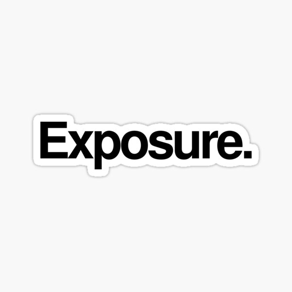 "Exposure." Sticker for Sale by carlostv | Redbubble