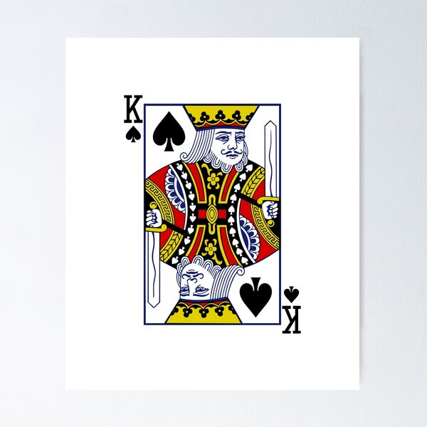 "King of Spades Playing Card" Poster for Sale by vladocar | Redbubble