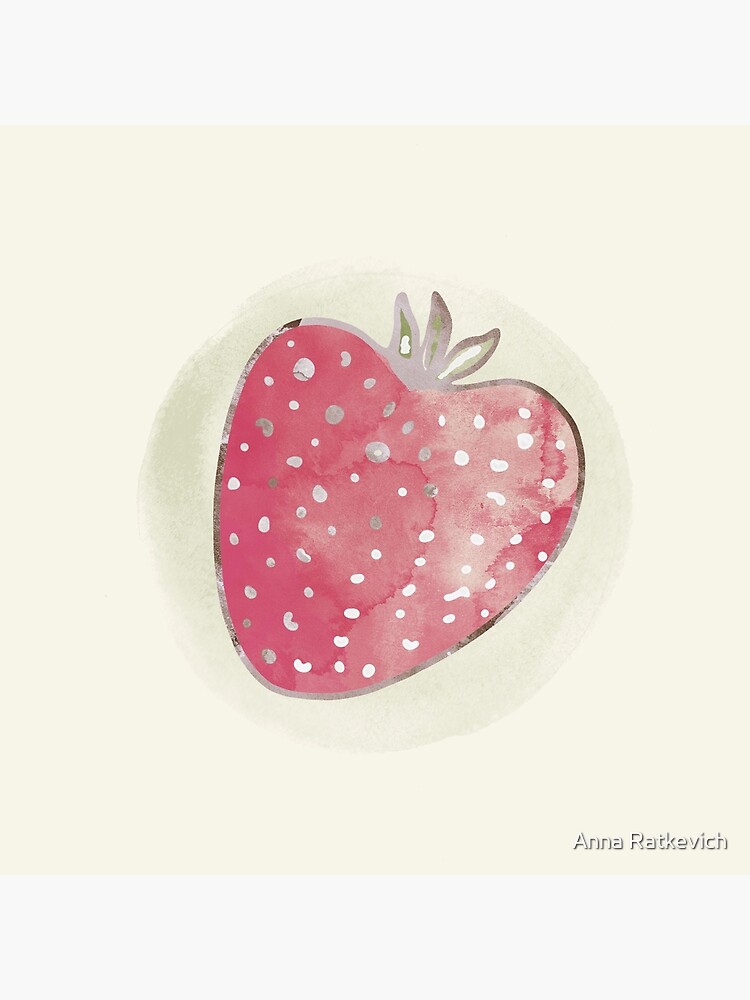 "Strawberry stylized watercolor" Poster by AnnaRatkevich | Redbubble