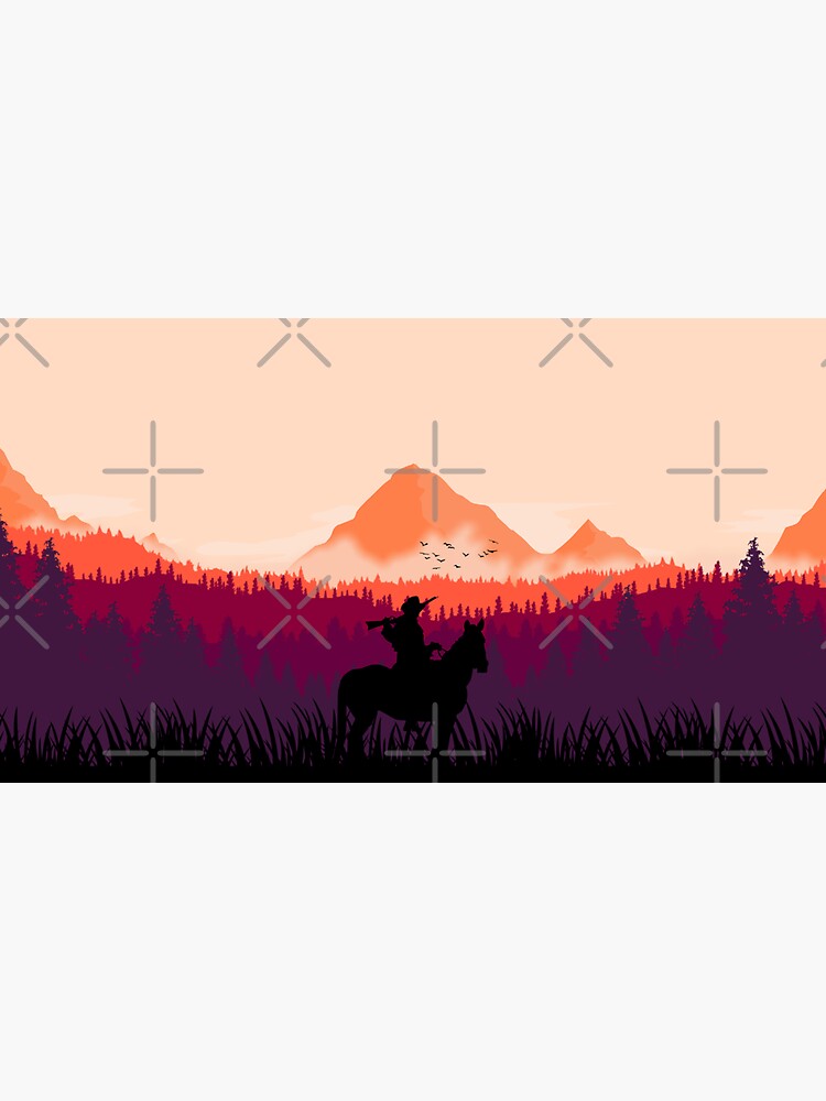 "Arthur Morgan Minimalist RDR2" Sticker for Sale by FandomPlusMerch ...